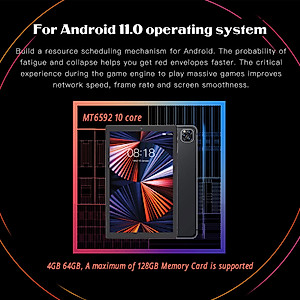 Septpenta 10.1 Inch Tablet with Deca Core CPU Processor, Dual Anti Blue Light, C Type Port Charging, Dual Sim Dual Standby, Multi Language Support for Movies, Videos and Games(USA)