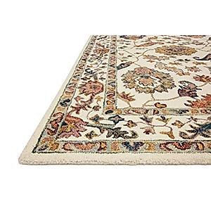 Loloi Padma PMA-01 White / Multi Area Rug 5'-0" x 7'-6"