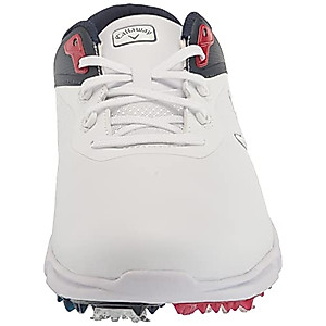 Callaway Footware Men's Golf Coronado v3 Sneaker, White/Blue/Red, 10.5