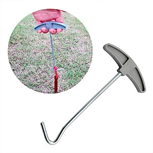 ZRM&E Carbon Steel Tent Ground Nail Puller 165x90mm Tent Peg Ground Hook Extractor Remover for All Kinds of Nails, Garden and Entertainment Facilities
