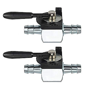 Milttor 2 Packs 1/4" Fuel Shut Off Valve Fit 180 Degree Oregon 07-403 Heavy Duty Inline Cut Petcock Gas Diesel Petrol Scag 48568