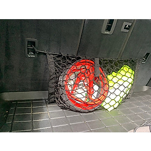 EACCESSORIES EA Trunk Rear Seats Organizer Cargo Net for Audi A5 RS5 S5 Sportback 2018-2023-Envelope Style Cargo Net for Hatchback-Premium Mesh Car Trunk Organizer-Compatible with A5 RS5 S5 Sportback