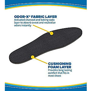 Dr. Scholl's Odor-X, Odor Fighting Insoles, Trim to Fit 1 Pair (Pack of 7)