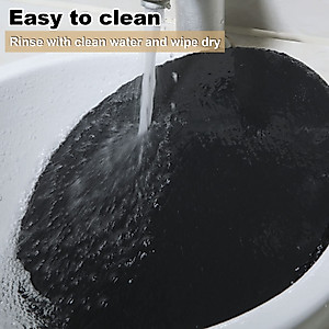 LANIAKEA 3PCS Slate Cheese Board 12 Inch Round Slate Board with Chalk, Slate Charcuterie Boards for Serving Cheese, Sushi, Appetizers, and More (Black)