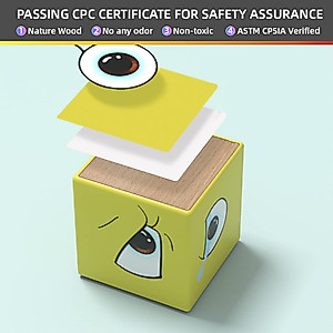 Tamflez Wooden Matching Puzzle Games, Puzzle Building Cubes Toys Educational Logical Match Board Games Toys for Adults Kids 3 Ages