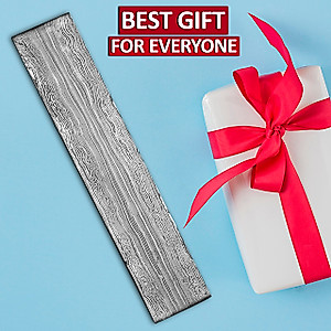 Handmade billet damascus steel billet Custom Hand Forged Damascus Steel Straight Line Billet for Knife Making