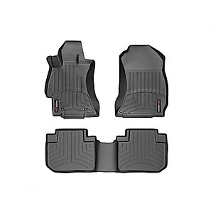 WeatherTech Custom Fit FloorLiners for Subaru Forester - 1st & 2nd Row (44531-1-2), Black