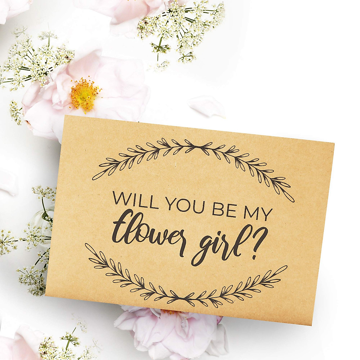 Pop Fizz Designs Proposal Box Set (2 Pack) | Flower Girl Gift Boxes for Bridal Shower, Wedding, Kraft Style