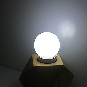 Lxcom Lighting G45 LED Bulb 3W Globe Vanity Light Bulb 30 Watt Replacement 300LM Cool White 6500K LED Light Bulb E26/E27 Base for Makeup Mirror Porch Bedroom Dressing Room,8 Pack