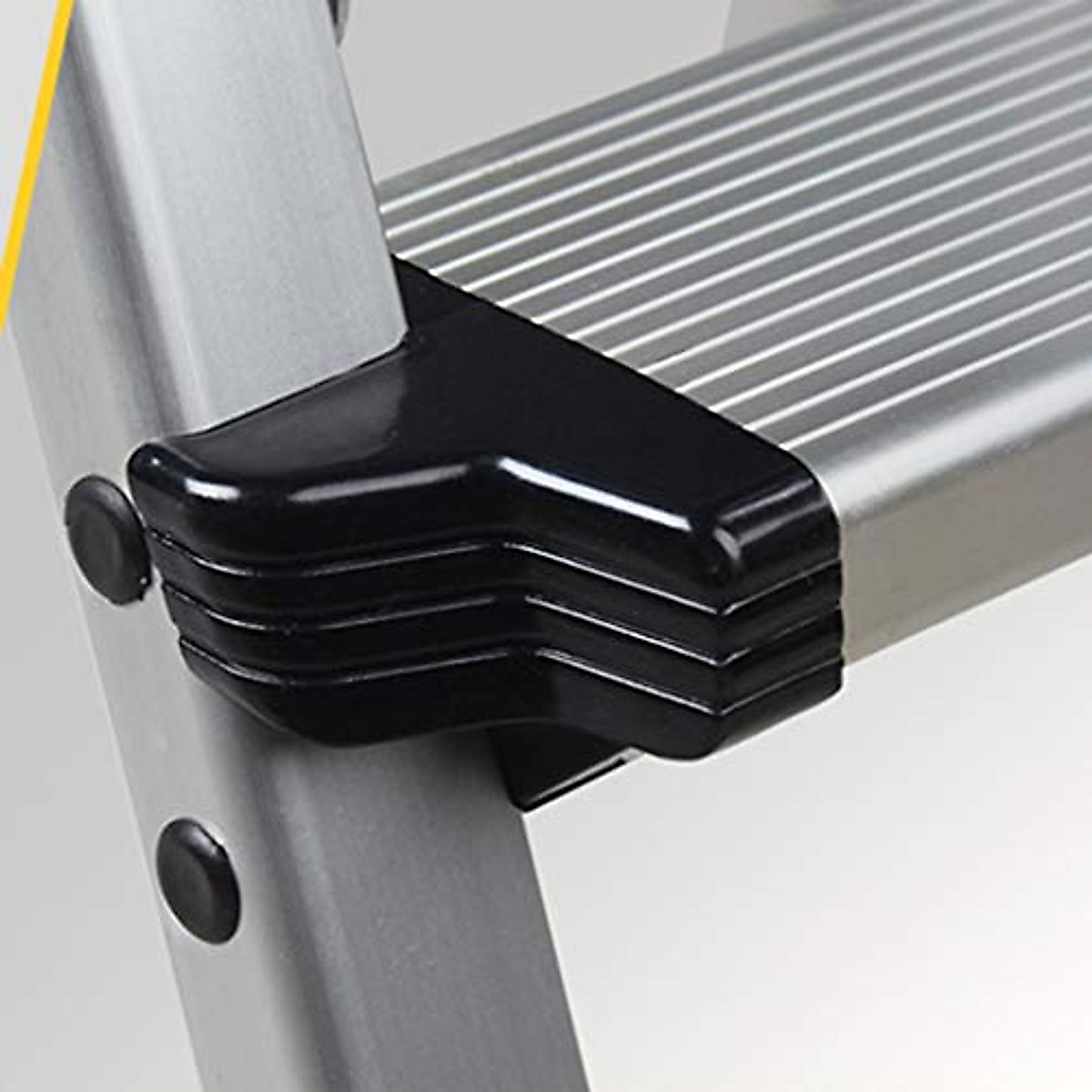 PENGJIE Folding Ladder Step Stool Ladder Stool 3 Step Folding Aluminum Heavy Duty Steel Portable Anti Slip Mat Tread Compact 150 Kg Capacity