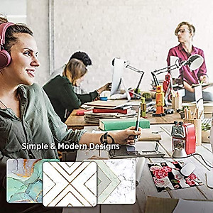 Oriday Gaming Mouse Pad Custom for Home and Office, Modern Gradation Design, Non-Slip Rubber Thick Mouse Pad for Computers Desktops, PC, Laptop (Mint Marble)