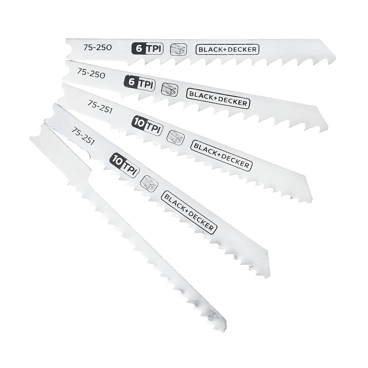 Black & Decker 75-530 Jig Saw Blades (5 Pack)