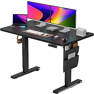 Marsail MSSCD7B-1 Home Office Desk, 48x24 Inch, Black