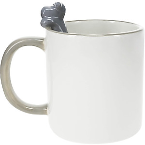 Pavilion Gift Company You're Kind Of A Big Deal-Hippo Gray 17oz Dolomite Coffee Cup Mug, 1 Count (Pack of 1)