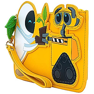 LOUNGEFLY PIXAR WALL-E AND EVE BOOT PLANT FLAP WALLET