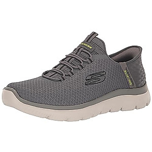 Skechers Men's Summits High Range Hands Free Slip-in Loafer, Charcoal, 9