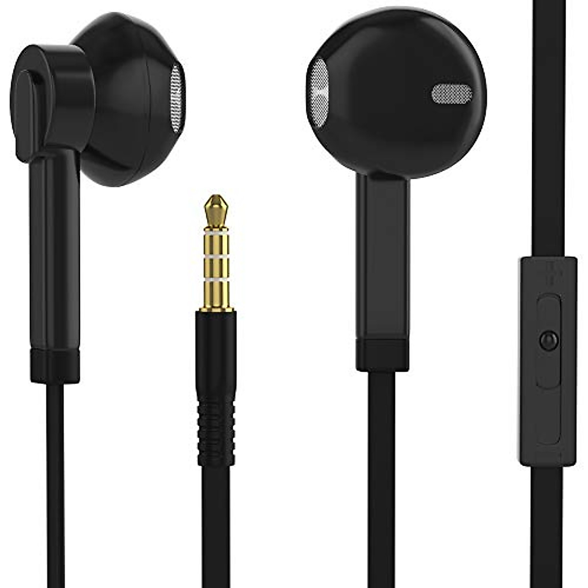 Headphones, Boost+ Premium Stereo Earbuds with Microphone, Volume Control, Tangle Free Corded Headphones with 3.5mm Port for PC's, Laptops, Tablets, Mobile Digital Devices, Audio Players, Pack of 2