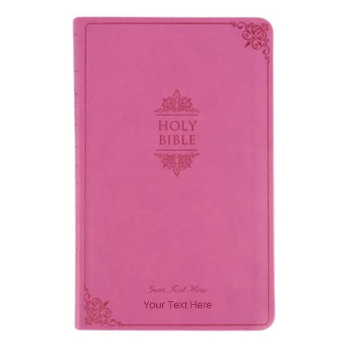 Personalized Custom Text Your Name NIV Value Thinline Bible Comfort Print Leathersoft Orchid New International Version Bible Custom Made Gift for Baptism Christenings Birthdays Celebrations