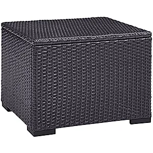 Crosley Furniture Biscayne Wicker Outdoor Coffee Table for Patio, Deck, Porch, Brown