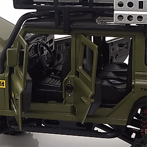 QIYHBVR Remote Control Monster Truck, 2.4Ghz 4WD Off Road Rock Crawler Vehicle, 1:28 All Terrain Rechargeable Electric Toy Xmas Gift for Kids Adults