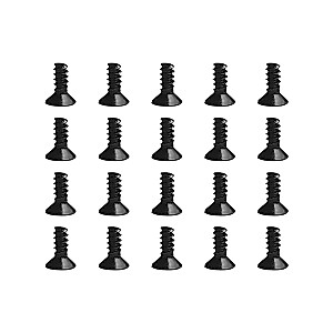 EBCO 10x Trucks & 40x Screws & 20x Nuts & Spanner Tool for 96mm Fingerboard Skateboard Wooden Deck Parts Kit,Unisex Children
