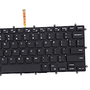 TLBTEK Backlight Keyboard Replacement Compatible with Dell Inspiron 13-5000 13-5368 P69G 13-5378 13-5370 13-7000 13-7368 13-7370 13-7373 13-7375 13-7378 13-7380 14-3480 14-3481 14-7000 Series Laptop