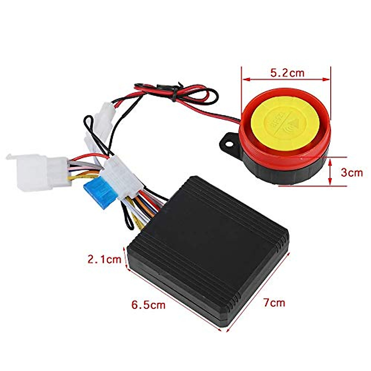Motorcycle Alarm System,Tangxi 12V Motorcycle Anti theft with Remote Control,125ddB Super sound& Flashing Lights Warning,5 Sensitivity Levels,Adjustable Universal for Most 12V motorcycles