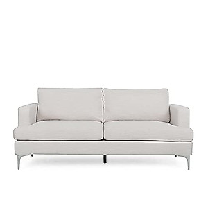 Christopher Knight Home Dallin Sofas, Beige + Silver
