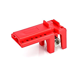 QWORK Ball Valve Lockout, Safety Lock, 1/2" - 2-1/2" Diameter, Red