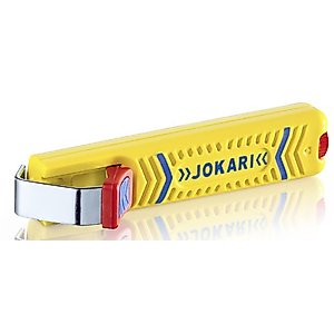 Jokari 10270 Secura Cable Stripping Knife for All Standard Round Cables, No. 27, 13.2cm L x 2.9cm W x 3.5cm H