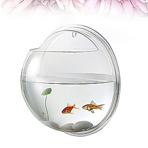 Mipcase Wall Fish Bowl, Hanging Fish Bowl Wall Mounted Fish Tank Wall Fish Tank Wall Fish Bubble