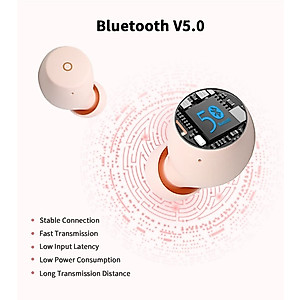 Edifier X3 to U True Wireless Earbuds, Qualcomm AptX Audio Bluetooth 5.0 Headphones, CVC 8.0 Noise Cancellation IP55 Dust and Waterproof Ear Buds, Voice Assistant USB C Earphones Pink