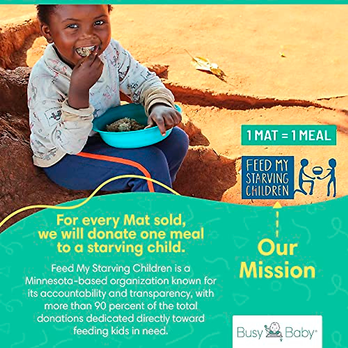 Busy Baby Bottle Bungee - Sippy Cup Strap - Keep Bottles and Sippy Cups Off The Floor - Great for Babies, Toddlers and Kids - Food Grade Silicone - Dishwasher Safe - Spearmint