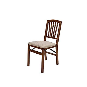 Stakmore Slat Back Folding Chair Finish, Set of 2, Fruitwood