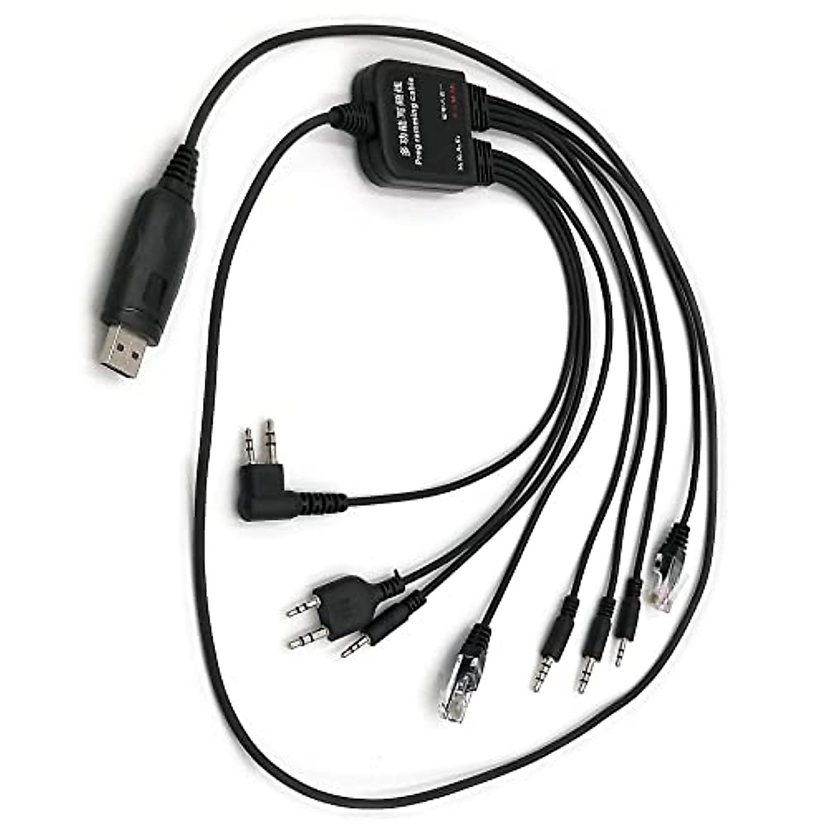 Fumei 8 in 1 Computer USB Programming Cable Compatible with Kenwood Motorola Yaesu Vertex Icom TYT HYT Handheld Radio and Mobile Radio