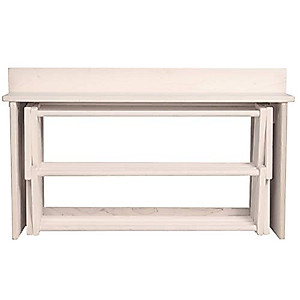 Pennsylvania Woodworks Extra Large Wall Clothes Drying Rack ~ Heavy Duty Solid Maple Hardwood, Folding, Collapses to 35" x 20" x 8", Hand Built in USA, Unfinished