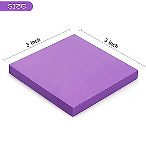 Early Buy Pop Up Sticky Notes 3x3 Refills Self-Stick Notes 6 Pads, 6 Bright Colors, 100 Sheets/Pad (6 Bright)