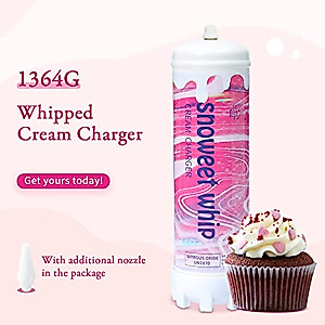 Whipped Cream Charger Cylinder Nitrous Oxide Tank Pure N2O Whip Cream Chargers 2.2 Liter 1364g Cartridges (1 Cylinder)