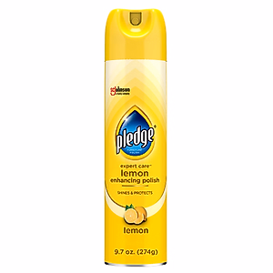 Pledge Beautify It Lemon Enhancing Polish Spray - Removes Dust and Fingerprints. Provides Protective, Glossy Coating (1 Aerosol Spray), 9.7 oz, Packaging May Vary