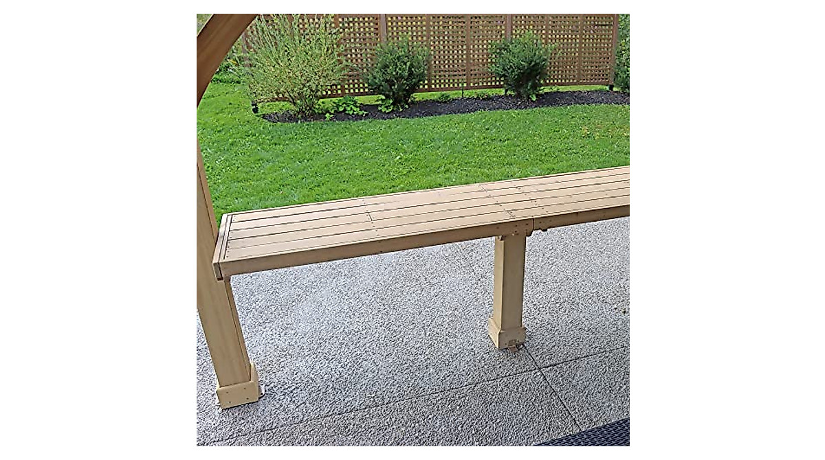 Yardistry 10' Meridian Wood Counter for Gazebos