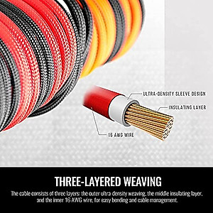 Thermaltake TtMod Sleeve Extension Power Supply Cable Kit, ATX/EPS/8-pin PCI-E/6-pin PCI-E with Combs-Black, AC-052-CN1NAN-A3