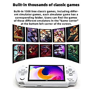 JXD 4.3 inch 8GB Handheld Game Console Built in 1500 Games for Multiple simulators x6 Retro Video Game Console mp3/mp4/Ebook TV Out Portable Game Player