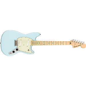 Fender Player Mustang Electric Guitar, with 2-Year Warranty, Sonic Blue, Maple Fingerboard
