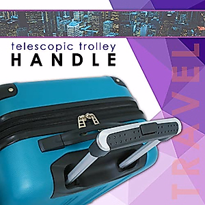 Travelers Club Chicago Hardside Expandable Spinner Luggages, Black, 20" Carry-On