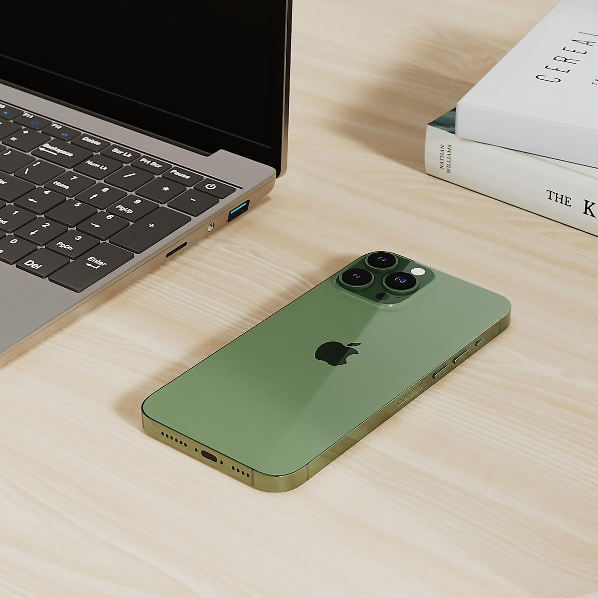 Apple iPhone 13 Pro Max, 128GB, Alpine Green - Unlocked (Renewed)