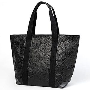 Reusable Lunch Bag Women, Insulated Lunch Tote Bag, Small Lunch Bag, Adult Lunch Bag, Lightweight and Water-Resistant Lunch Bag for Women, Black