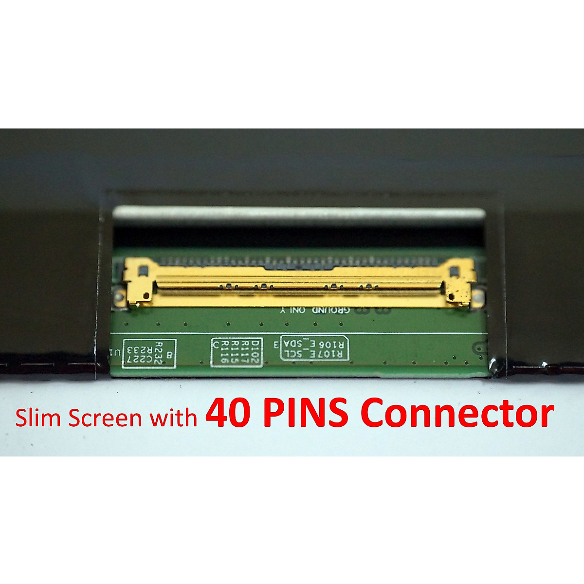 FULLCOM New 14 inch Screen Compatible with N140HCN-G53 IPS Narrow Edge 1920X1080 40PIN Matte Replacement Screens