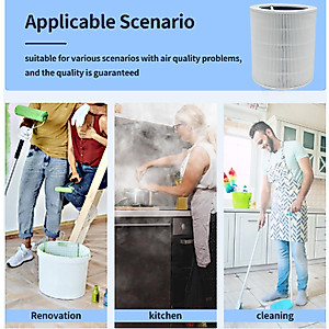 Slirceods Core 600S Replacement Filter Compatible with LEVOIT Core 600S-RF Air Purifier Filter Replacement, 3-in-1 H13 True HEPA & High-Efficiency Activated Carbon Filter, 2PACK