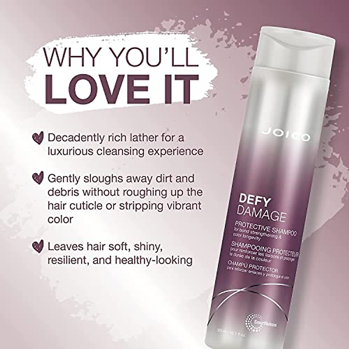 Joico Defy Damage Protective Shampoo & Conditioner Set | Preserve Hair Color | For Bond Strengthening & Color Longevity