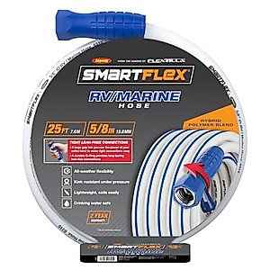 SmartFlex RV/Marine Water Hose, 5/8 in. x 25 ft., Hybrid, White - HSFRV525